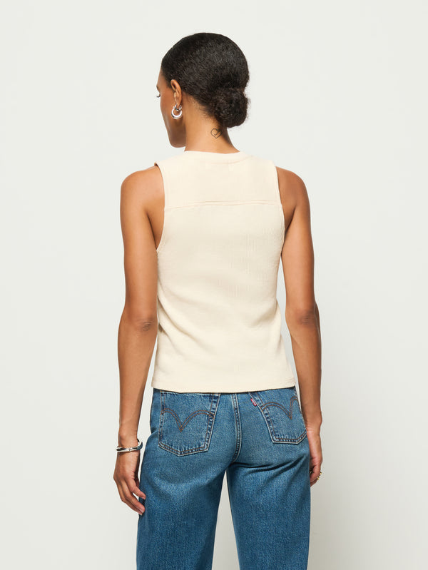 Nation Ellie Keyhole Top - Parchment. Shop Women's T-Shirts Online or ...